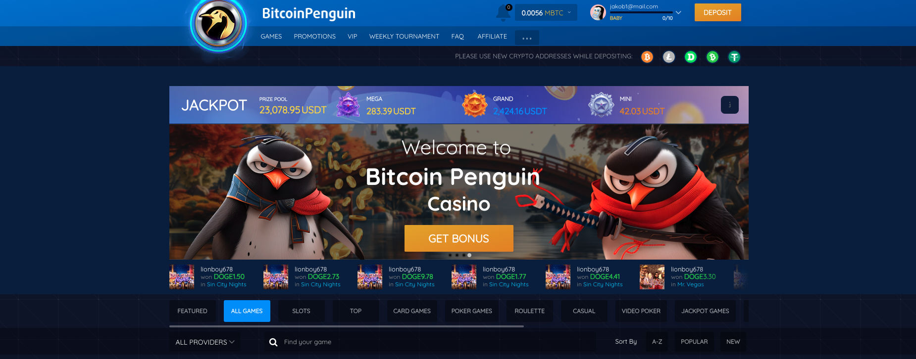 BitcoinPenguin Casino Review 2025 - Our Honest Take!